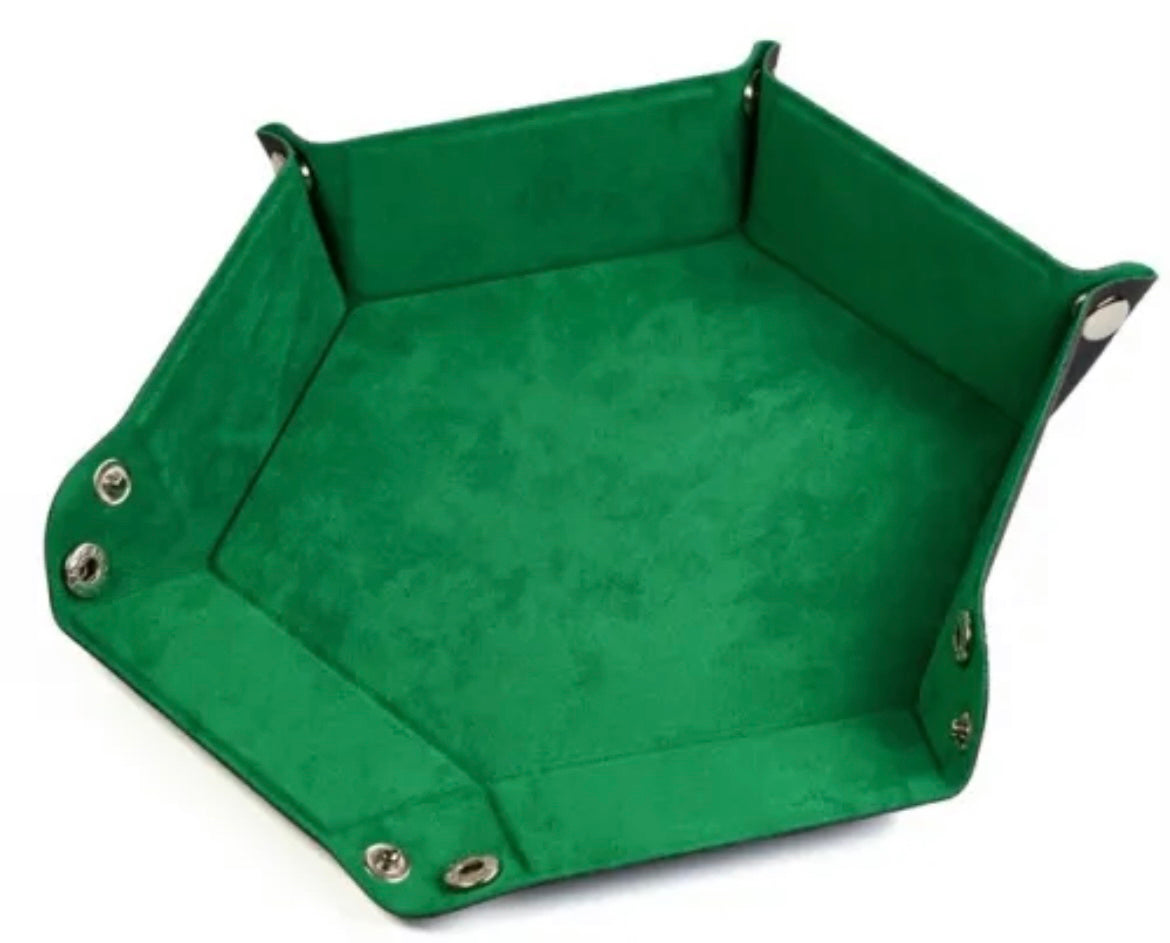 Hexagonal Dice Tray (green) – Beholders Gaze