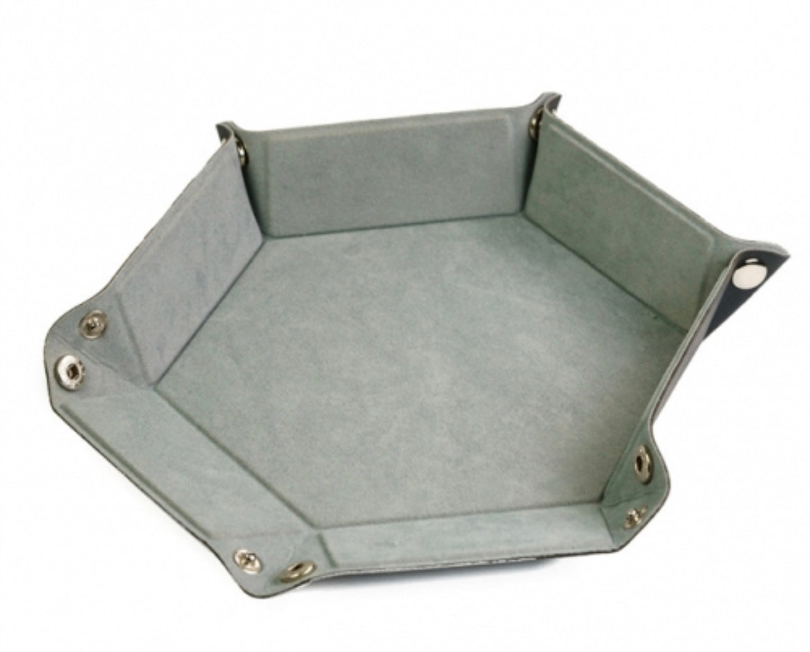 Hexagonal Dice Tray (grey) – Beholders Gaze